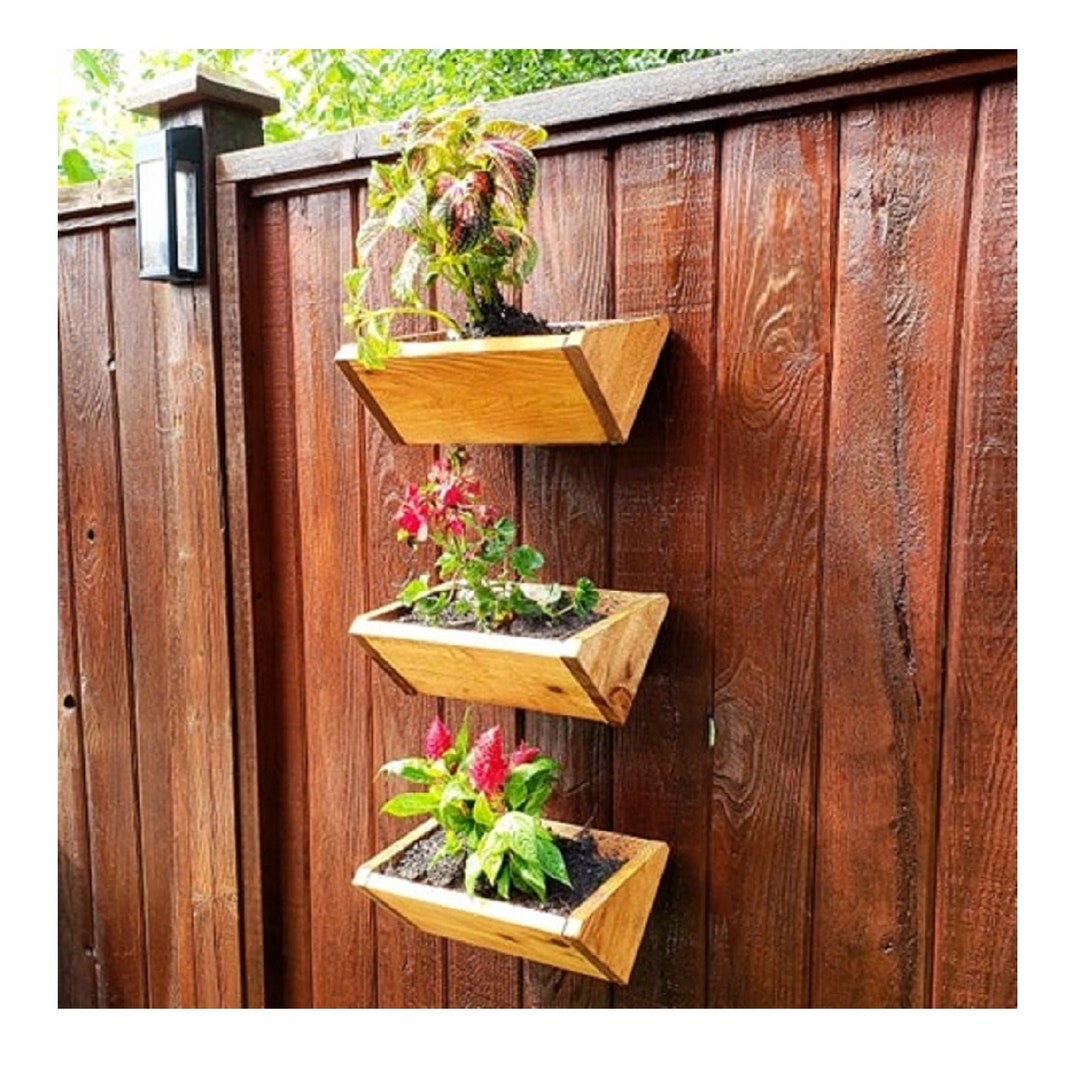 Floating Planter 3 Pack Cedar Floating Garden Planter Set Garden, Herb ...