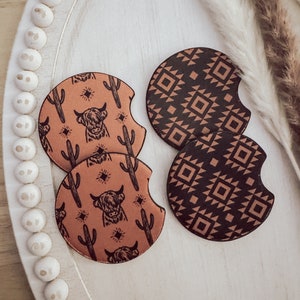 Wild West Car Coasters: Add a Dash of Western Charm to Your Ride! - Etsy