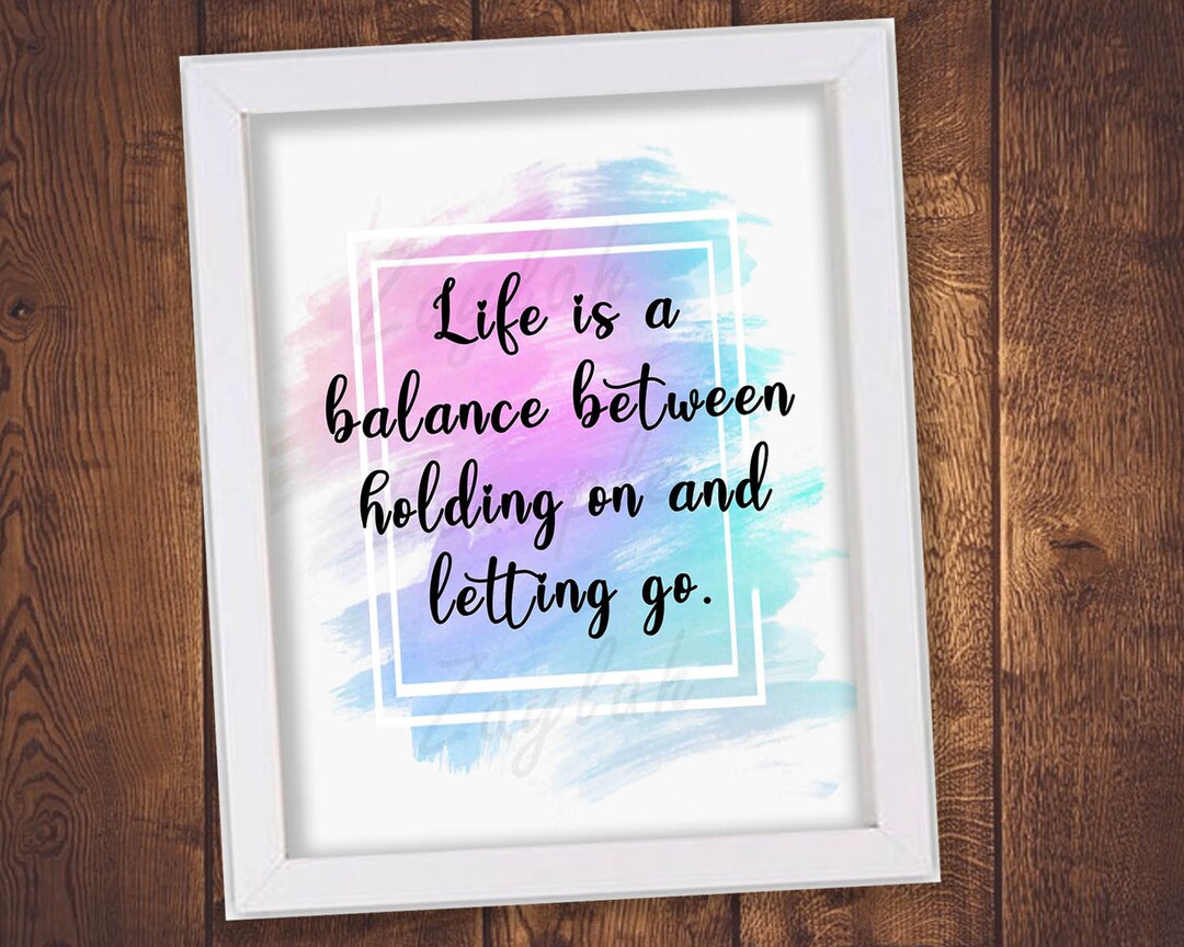 Printable Quotes Watercolour Wall Print Digital File Wall Art Unframed ...