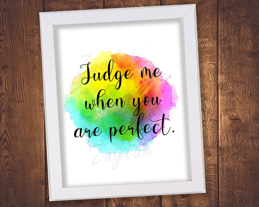 Printable Quotes Watercolour Wall Print Digital File Wall Art Unframed ...