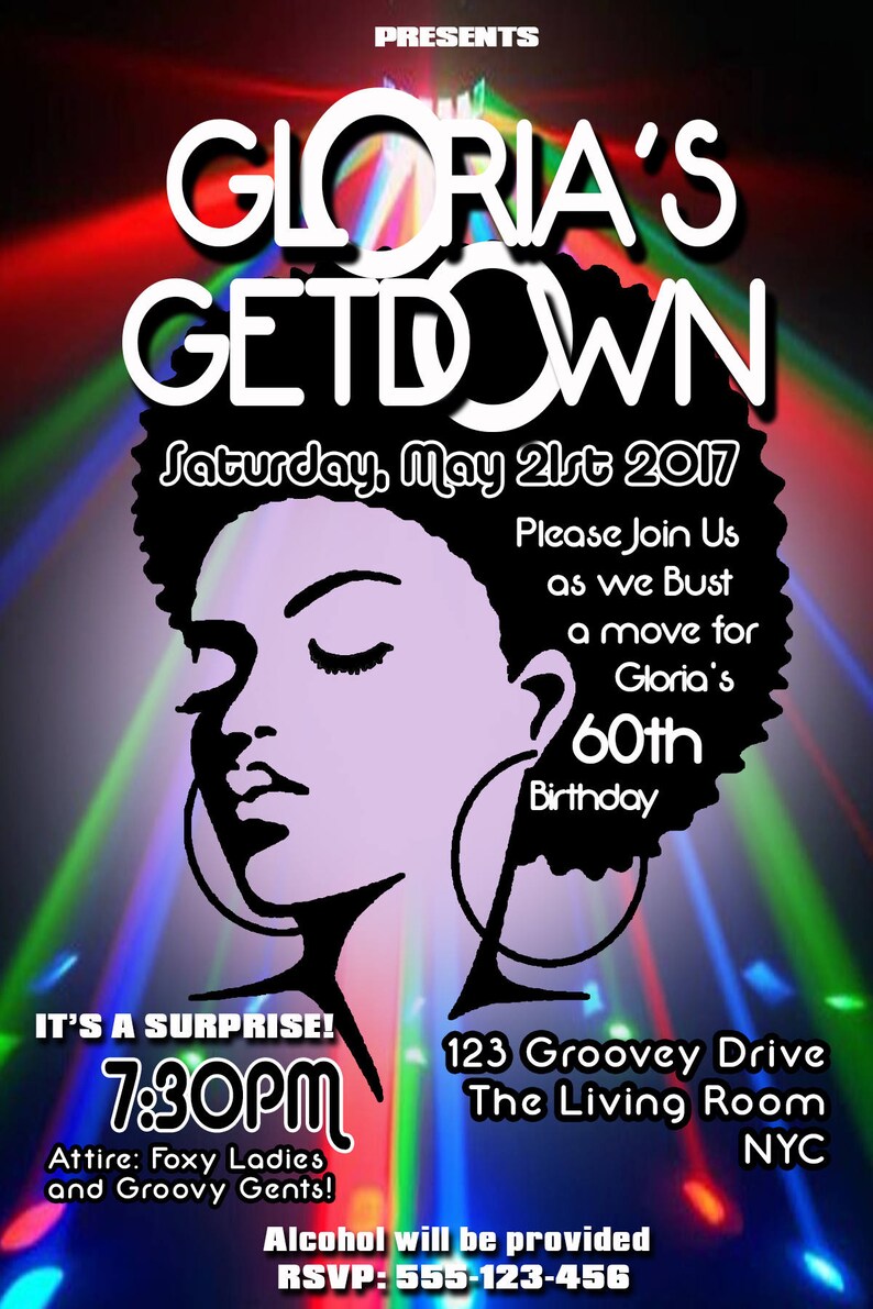 70s Soul Train Disco Dance Party Invitation 60's 70's | Etsy