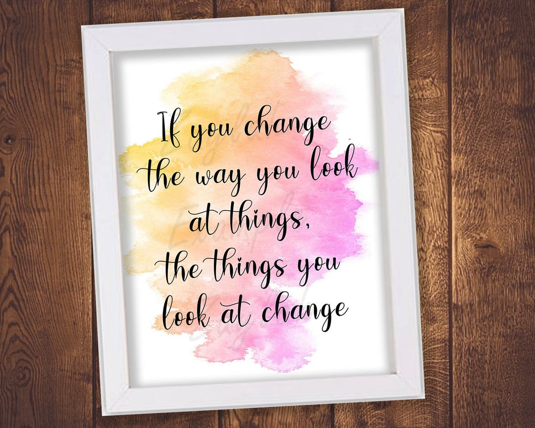 Printable Quotes Watercolour Wall Print Digital File Wall Art Unframed ...