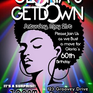 70s Soul Train Disco Dance Party Invitation 60's 70's Party Birthday ...