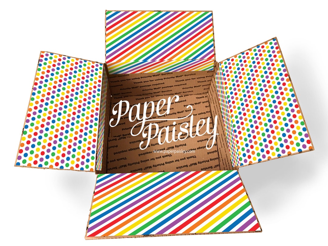 Care Package Sticker Kit - Rainbow Pattern/deployment Care Package ...