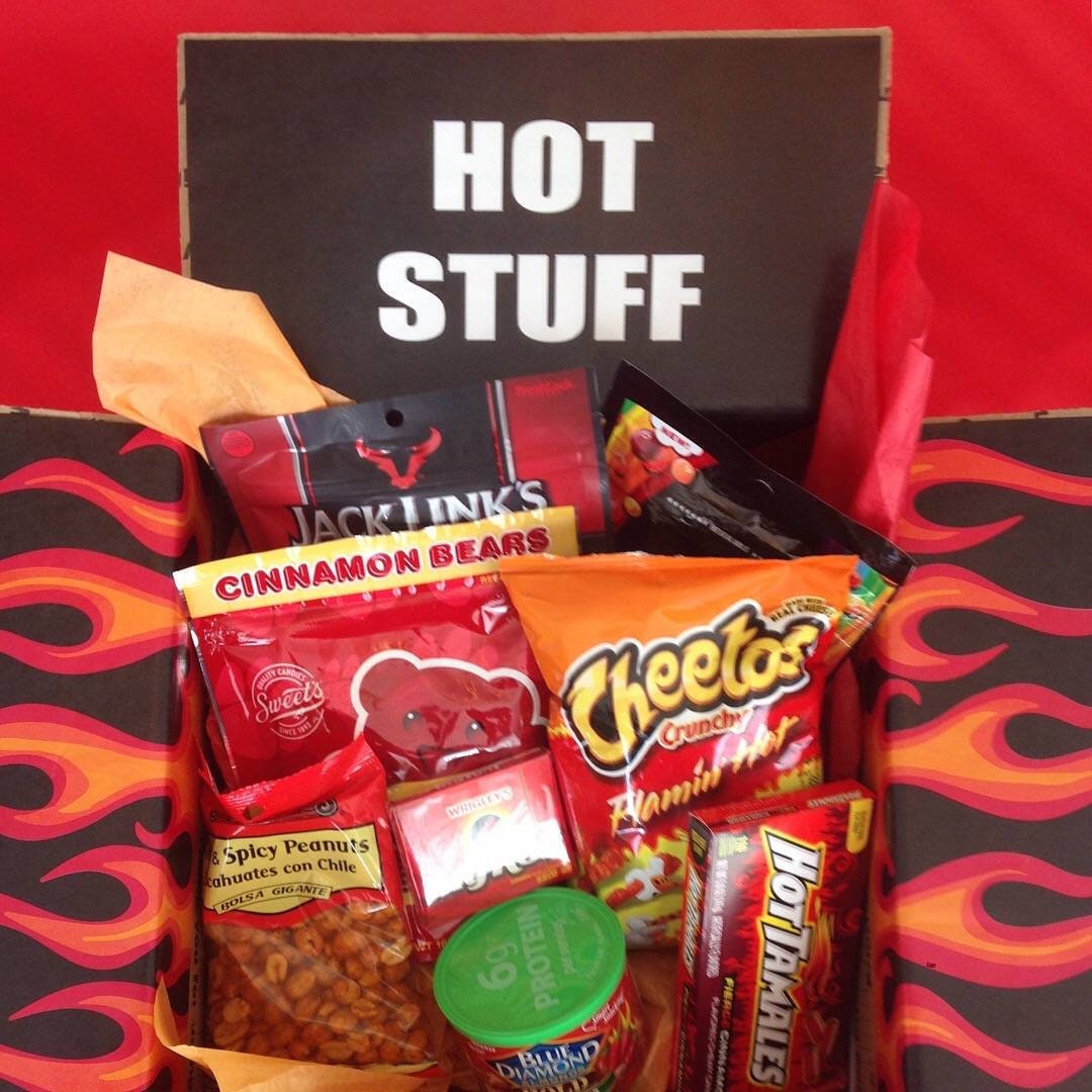 Care Package Box Sticker Kit Hot Stuff/Romantic Care | Etsy