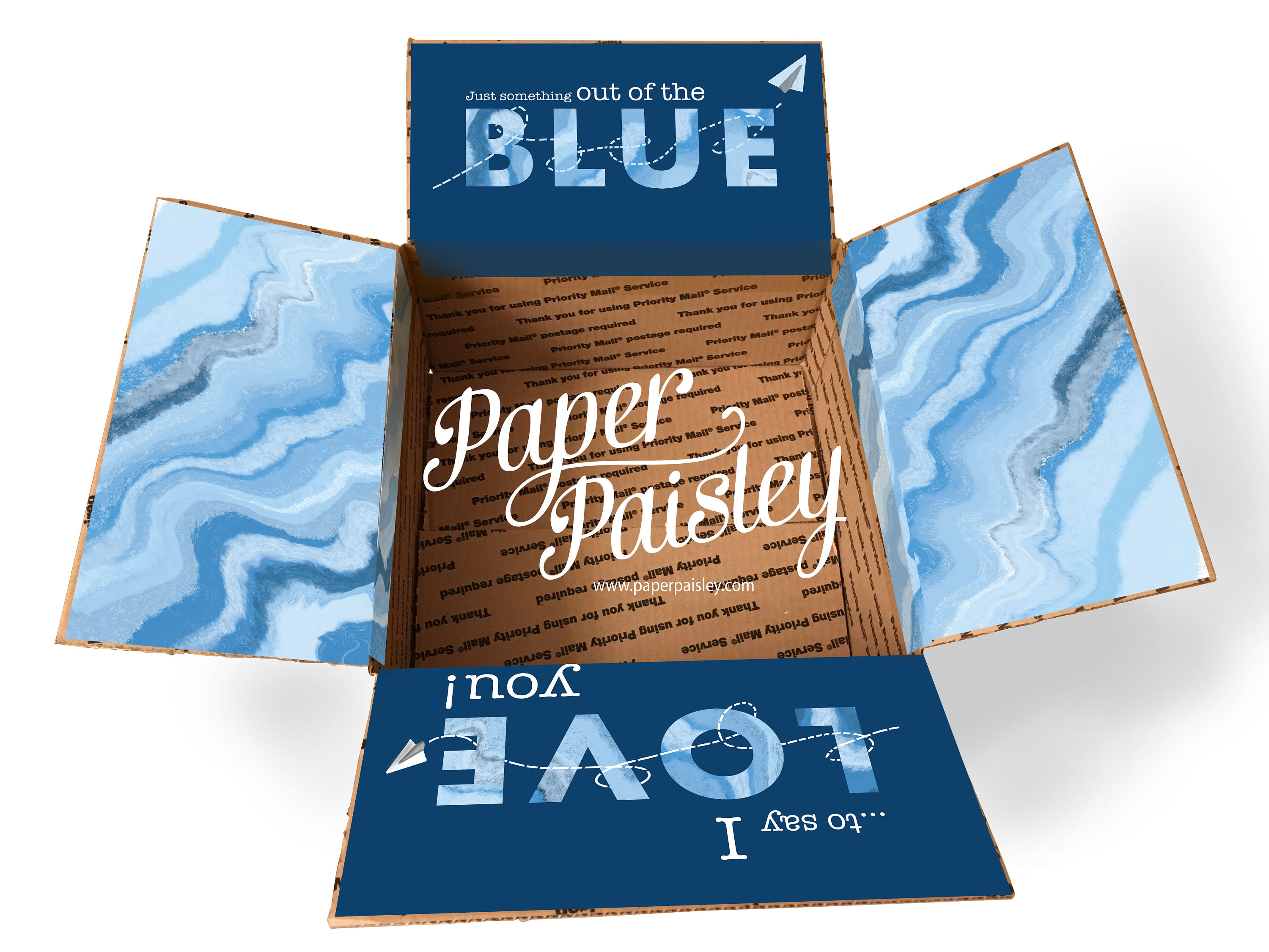 Care Package Sticker Kit - Out of the Blue to Say I Love You/deployment ...