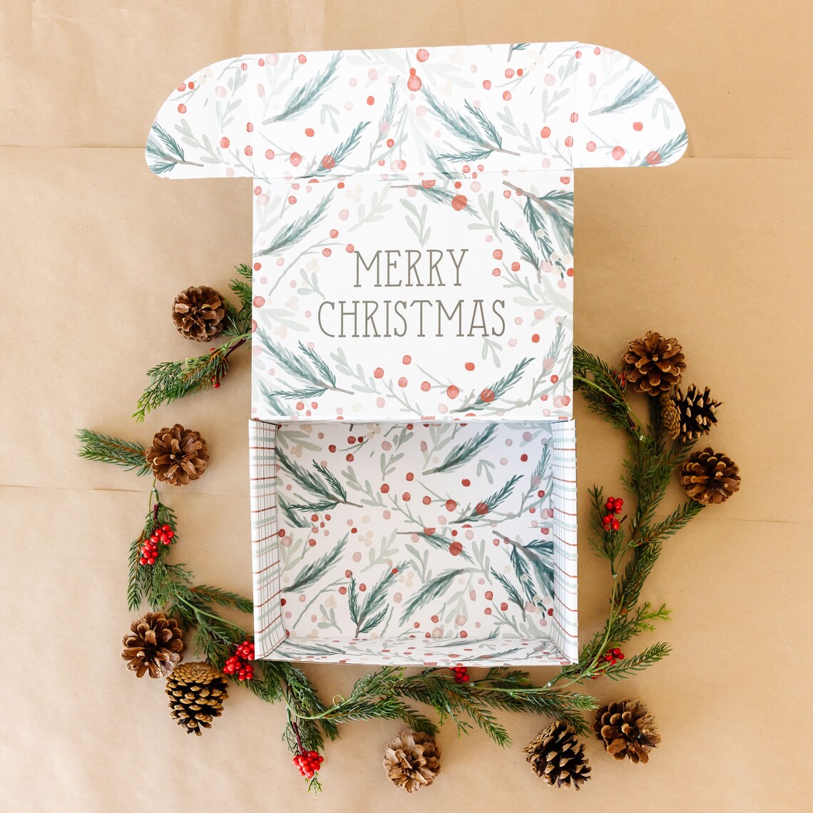 Shipping Box Merry Christmas/gift Box/mailers/mailing - Etsy