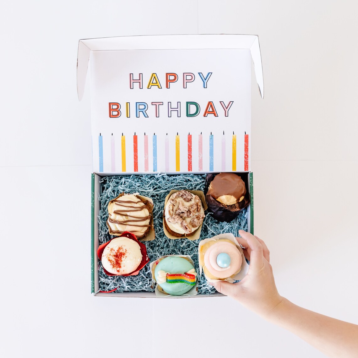 3 Shipping Boxes Happy Birthday Candles/mailing Box/shipping - Etsy