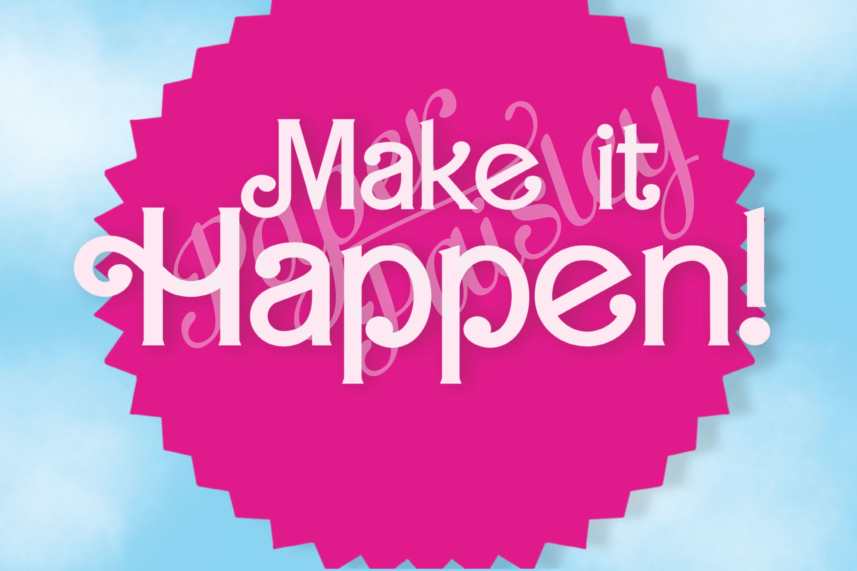 Care Package Sticker Kit - Make It Happen/encouragement/college ...