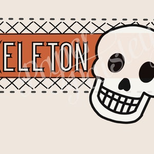 Care Package Sticker Kit - We Miss You a Skeleton/halloween Care ...