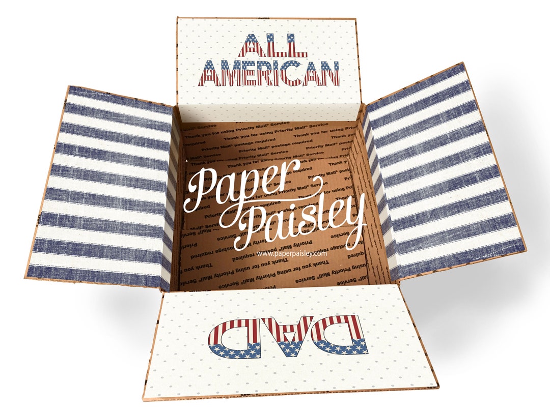 Patriotic Care Package Sticker Kit: All American Dad, Military Gift - Etsy