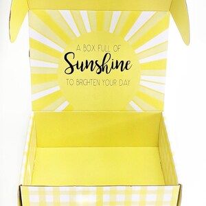 Shipping Box - Box of Sunshine/gift Box/shipping Box/care Package Box ...