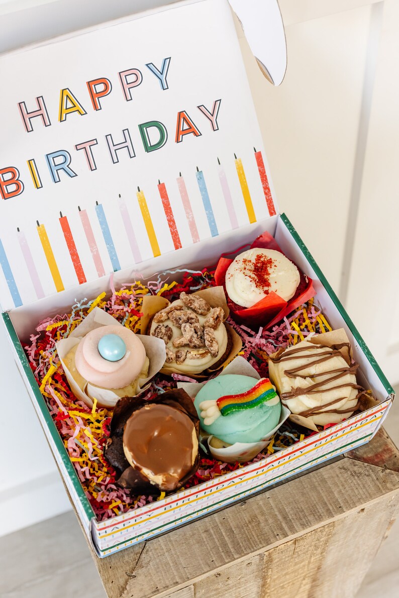 3 Shipping Boxes Happy Birthday Candles/mailing Box/shipping | Etsy