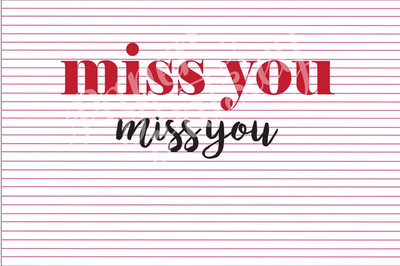 Care Package Sticker Kit Miss You Kiss | Etsy