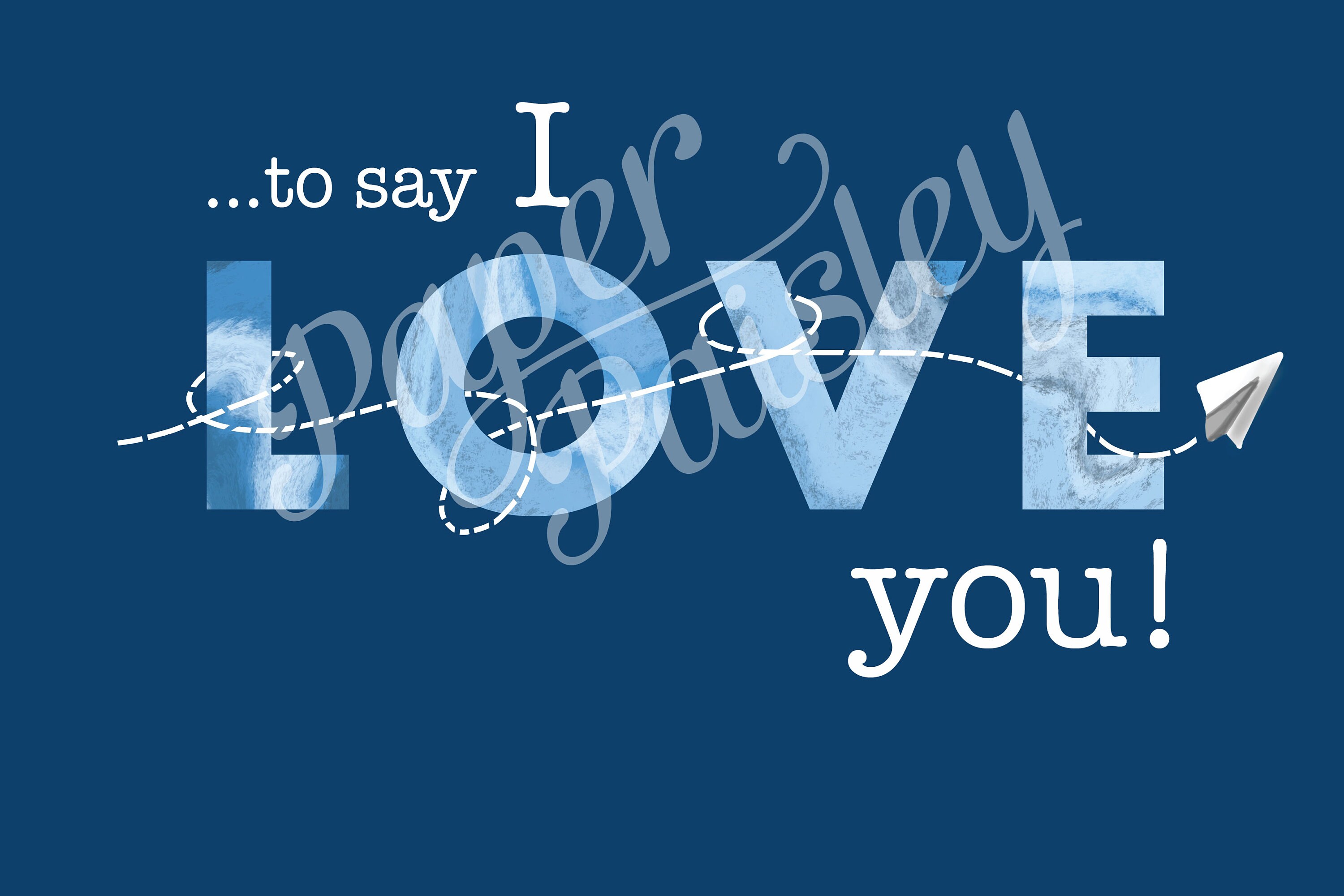 Care Package Sticker Kit Out of the Blue to Say I Love | Etsy