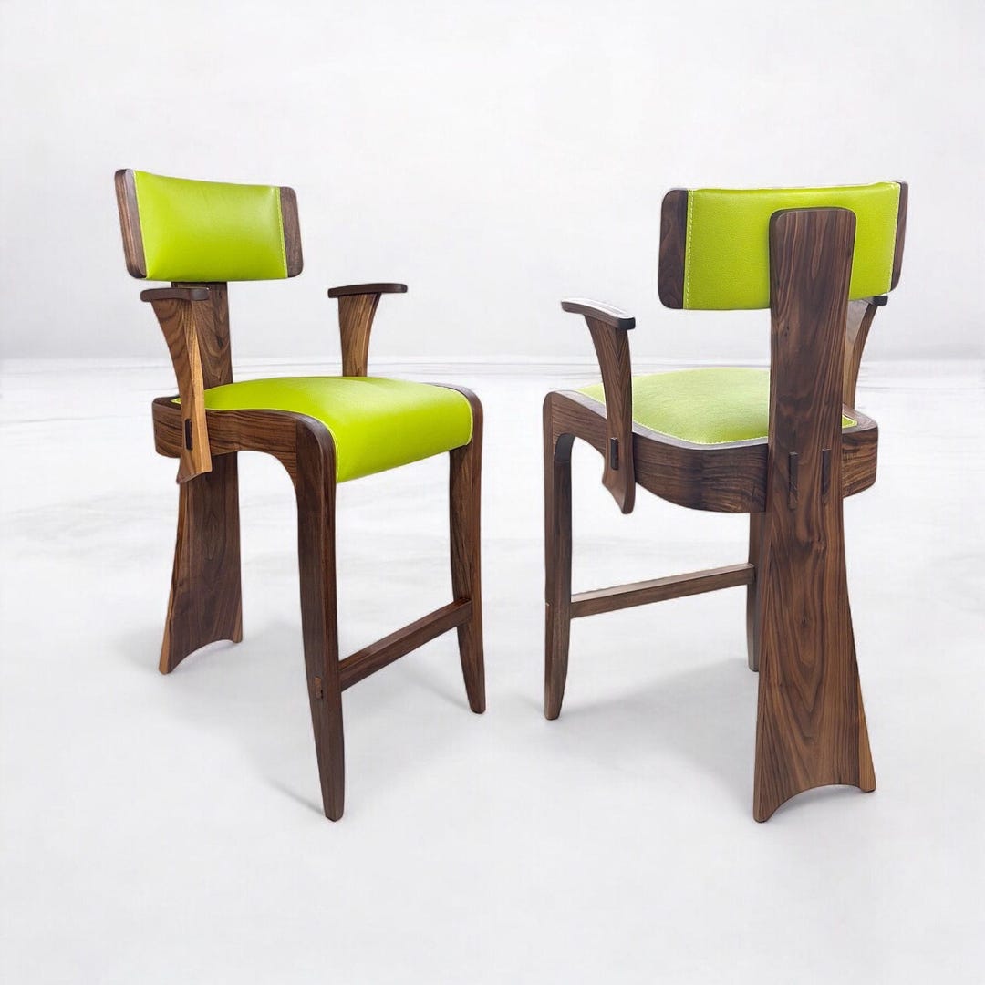 Bar Stools - Counter Stools - Mid Century Stool - INE BIANCHE - Etsy