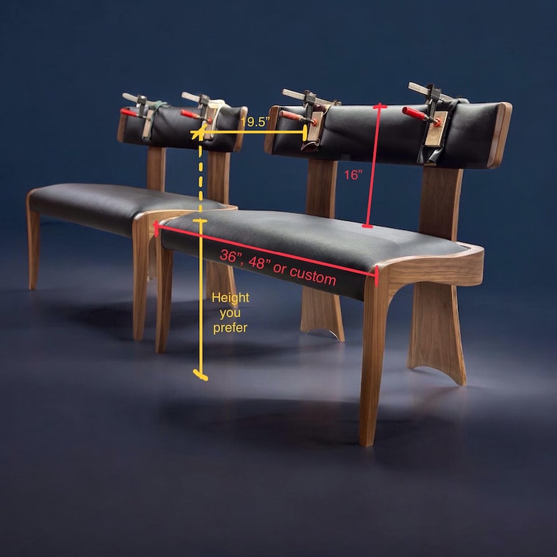 Ine Bianche Bench - Custom Dimension Benches - Wood Bench - Breakfast ...
