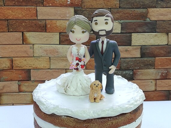 Chibi Wedding Cake Topper Anime Couple Bride and Groom - Etsy
