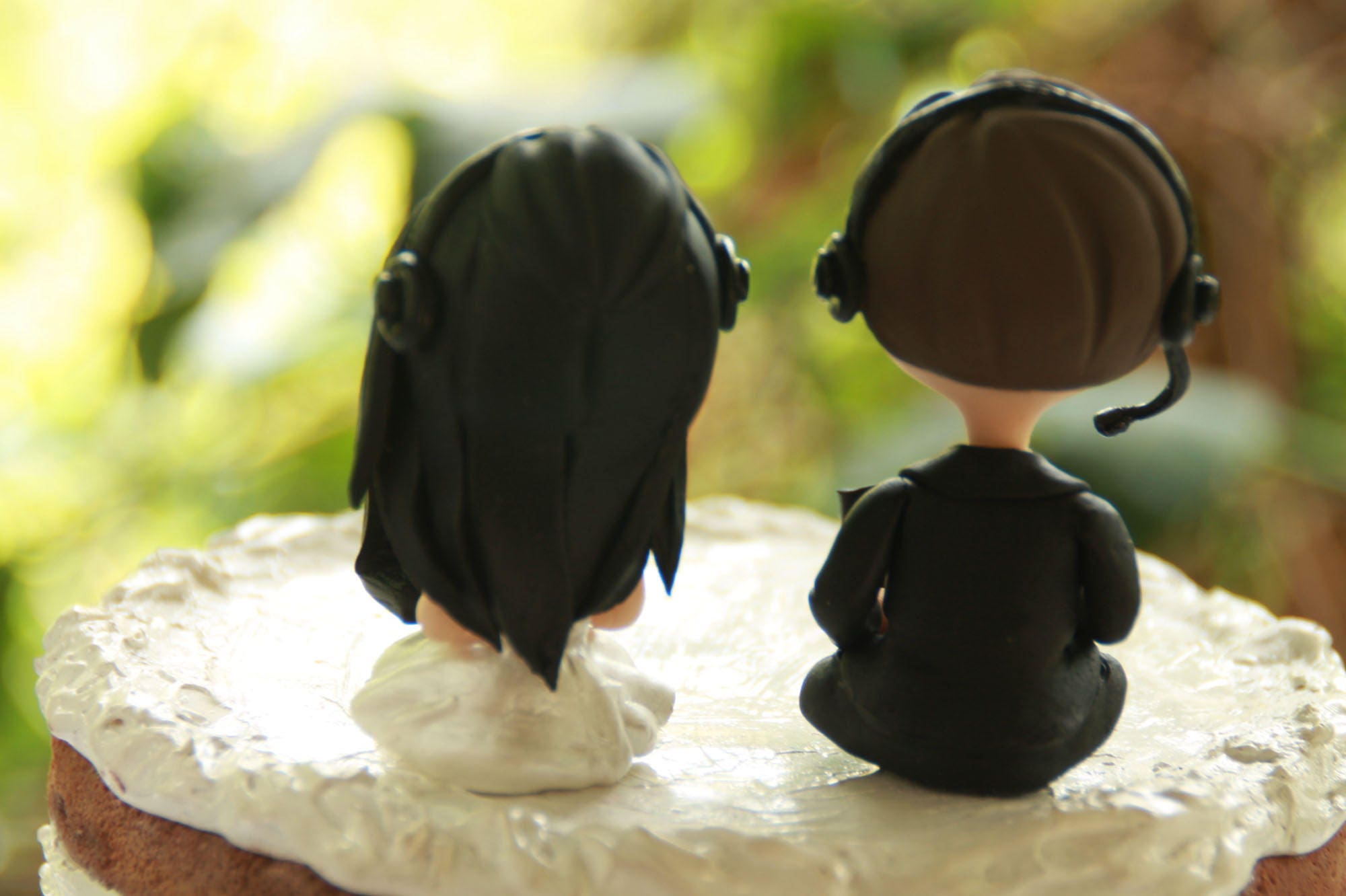Chibi Wedding Cake Topper Gamer PC Couple Players Anime Couple - Etsy