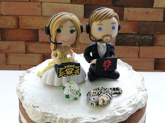 Nerd Wedding Cake Toppers