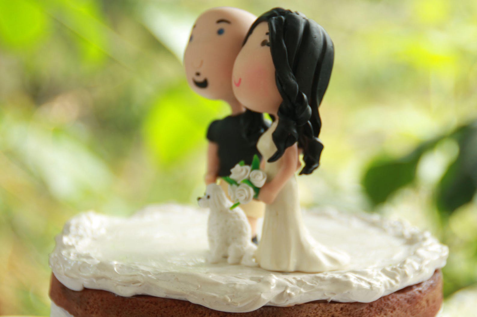 Chibi Wedding Cake Topper Anime Couple Bride and Groom - Etsy