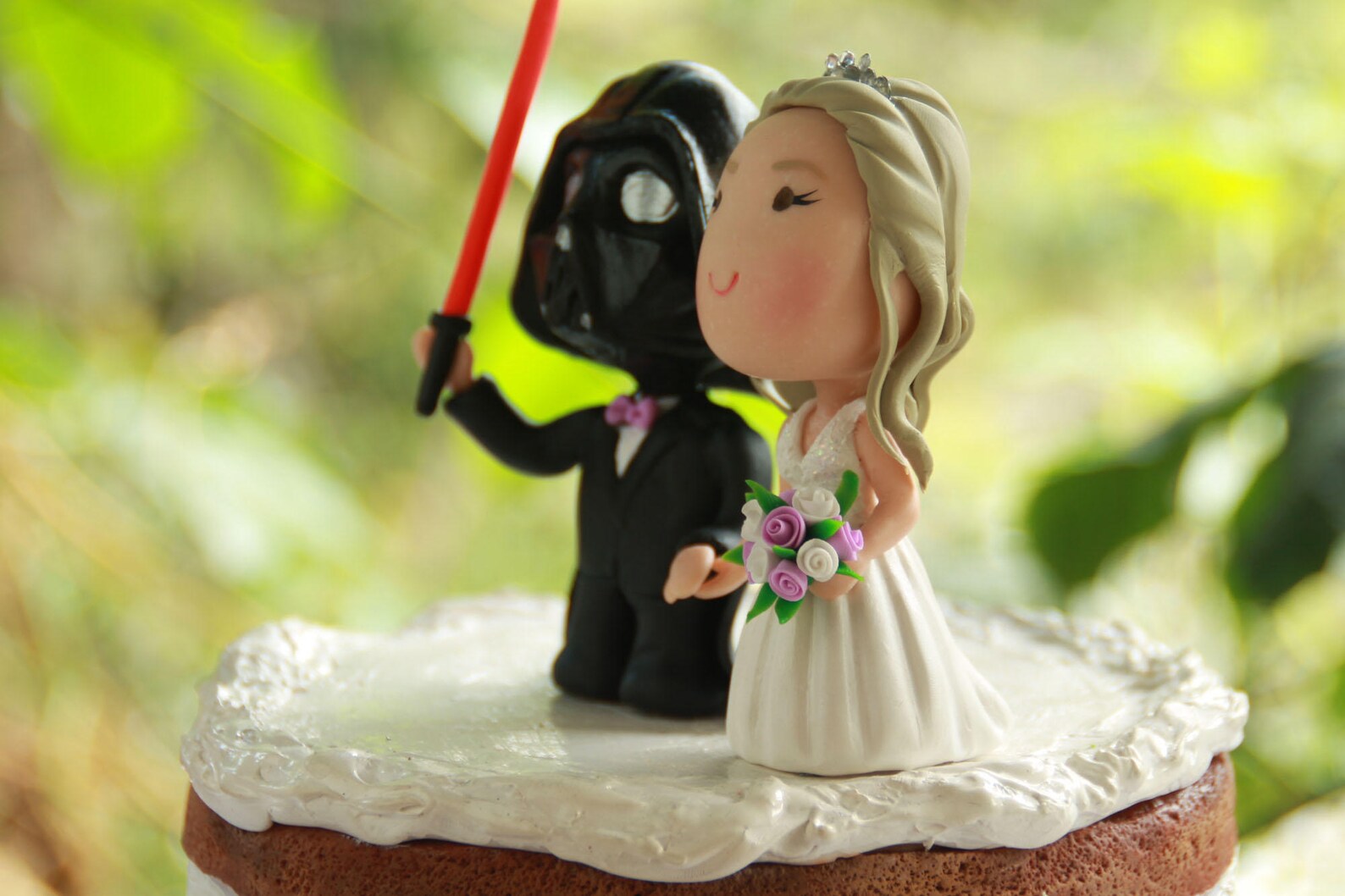 Chibi Wedding Cake Topper Darth Vader Star Wars Theme Anime - Etsy