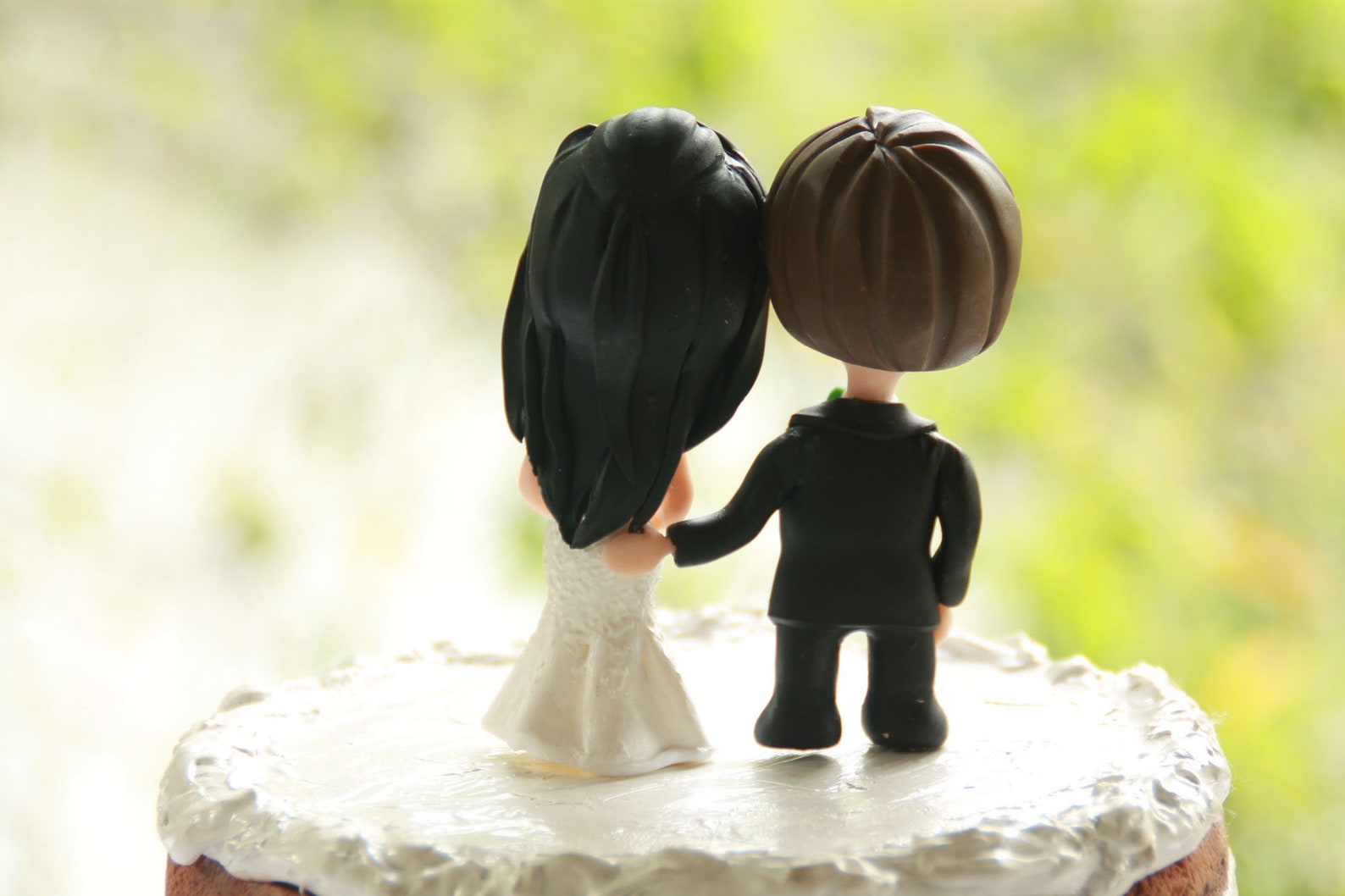 Chibi Wedding Cake Topper Anime Couple Bride and Groom Cake | Etsy