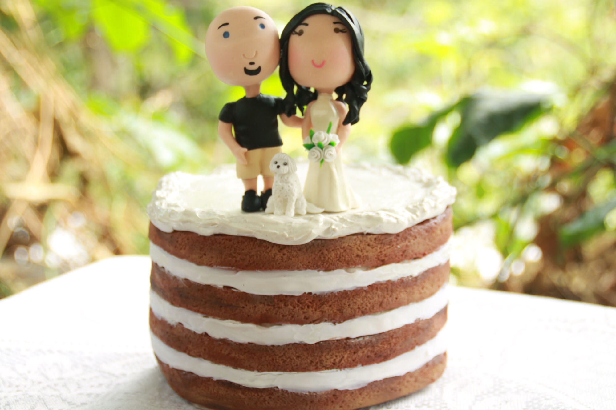 Chibi Wedding Cake Topper Anime Couple Bride and Groom | Etsy