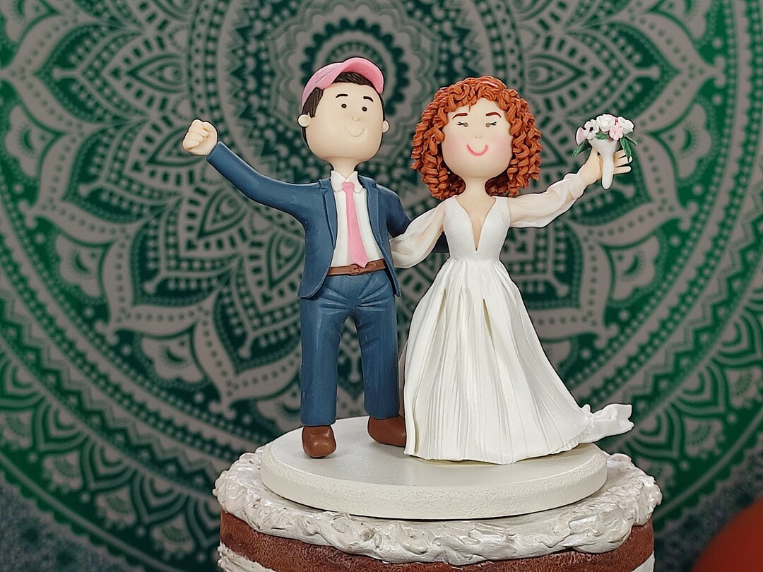 Couple Unique Formula One Wedding Cake Topper for Racing Fans Inspired ...