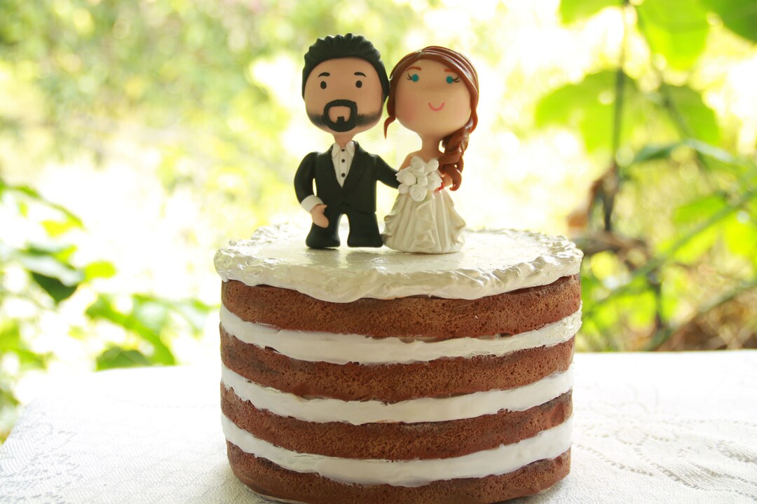 Chibi Wedding Cake Topper Anime Couple Bride and Groom Cake Topper ...