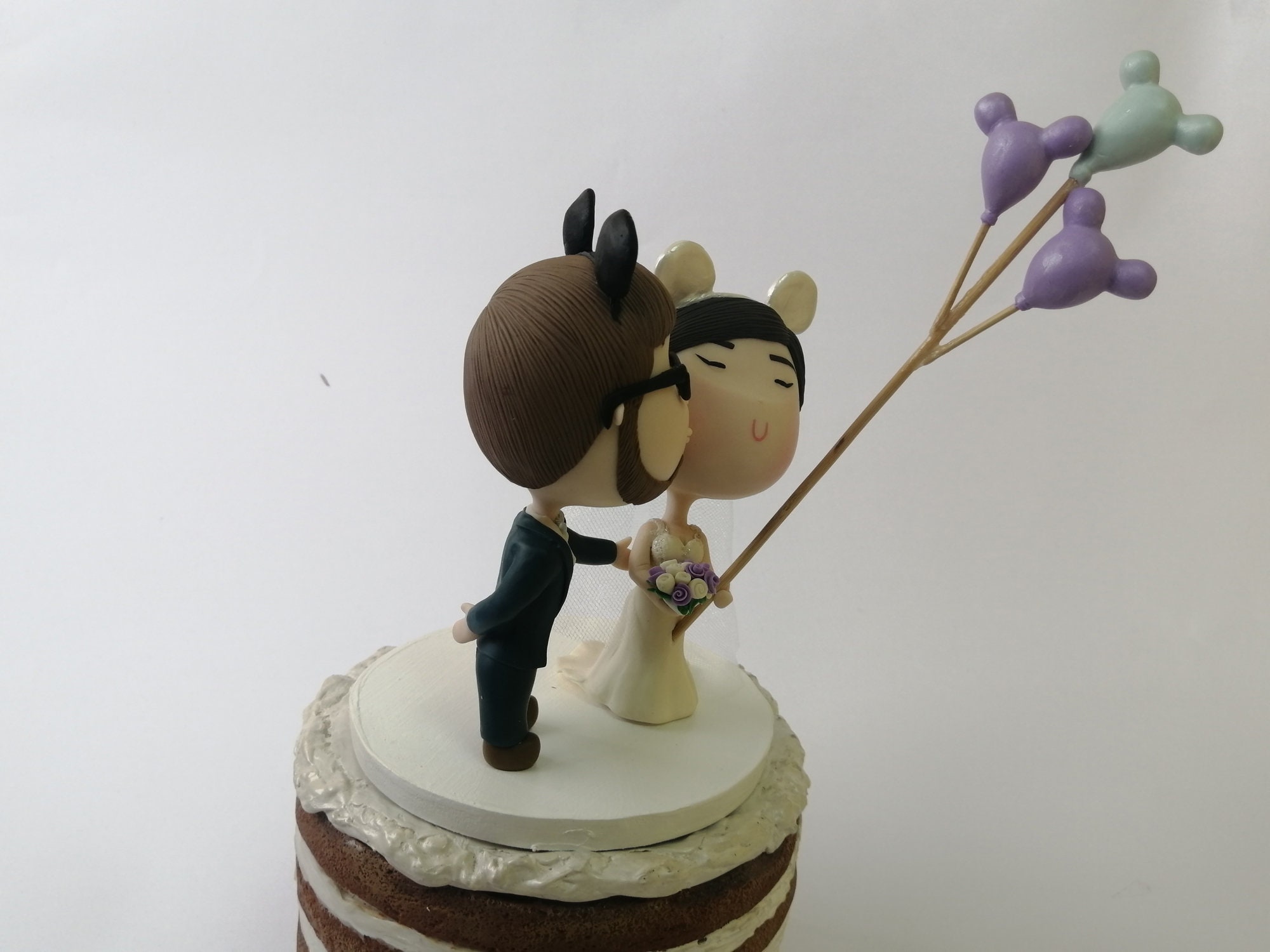 Mickey Groom and Minnie Mouse Bride Inspired Custom Couple - Etsy