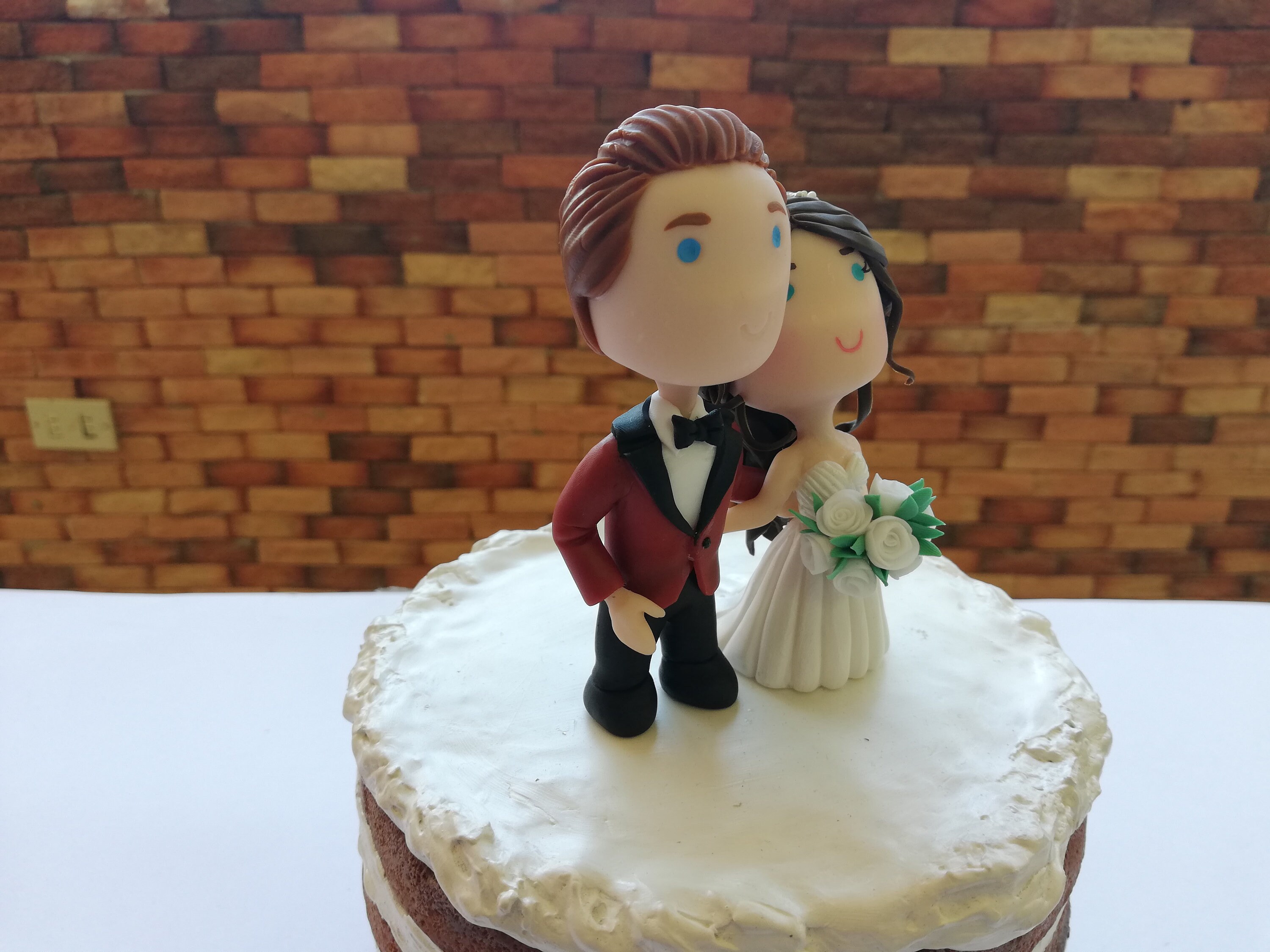 Chibi Wedding Cake Topper Anime Couple Bride and Groom Cake | Etsy
