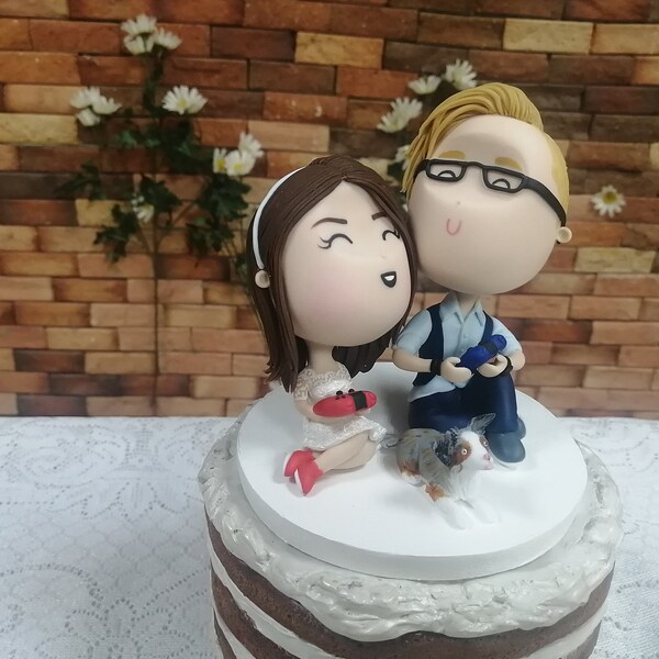 Nerd Wedding Cake Topper - Etsy