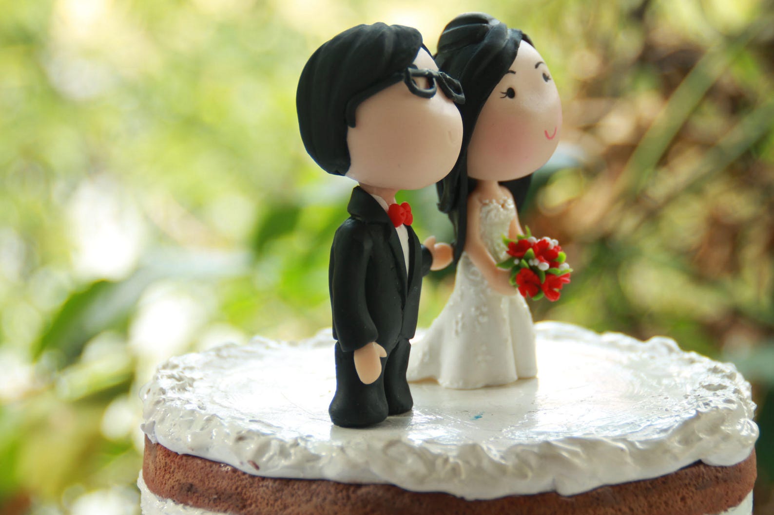 Chibi Wedding Cake Topper Anime Couple Bride and Groom Cake - Etsy
