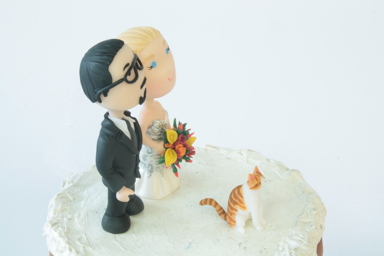 Chibi Wedding Cake Topper Anime Pareja Novia y Novio Figuritas - Etsy ...
