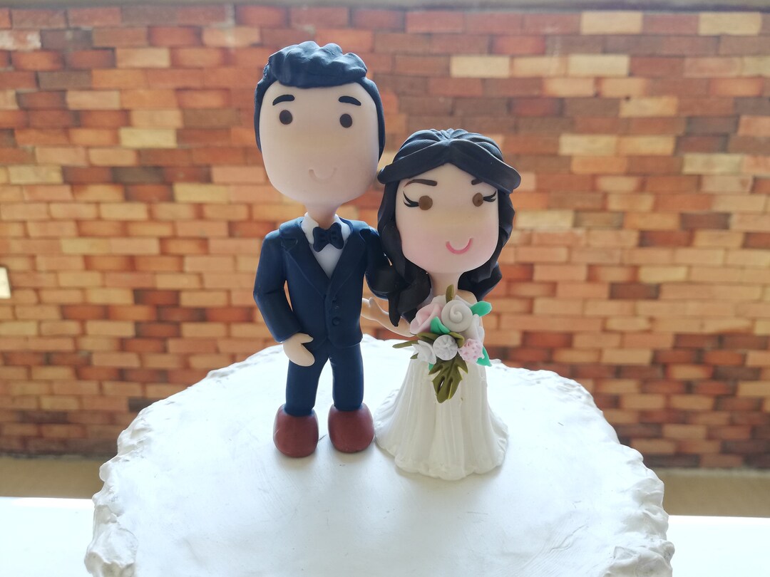 Chibi Wedding Cake Topper Anime Couple Bride and Groom Cake - Etsy