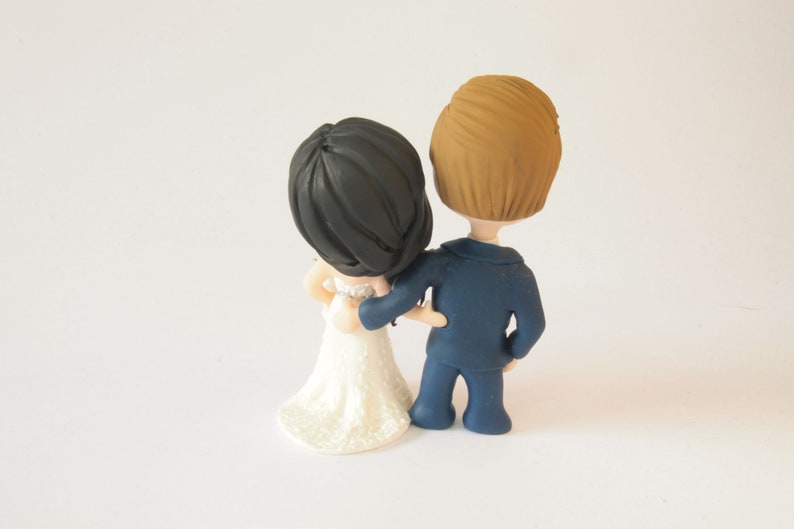 Chibi Wedding Cake Topper Anime Couple Bride and Groom Cake | Etsy