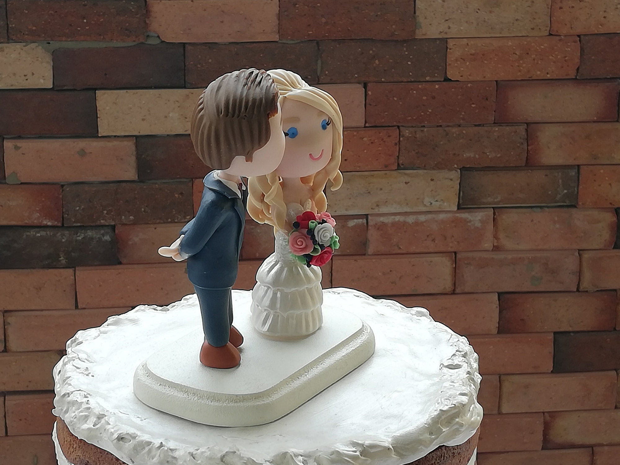Chibi Wedding Cake Topper Anime Couple Bride and Groom - Etsy