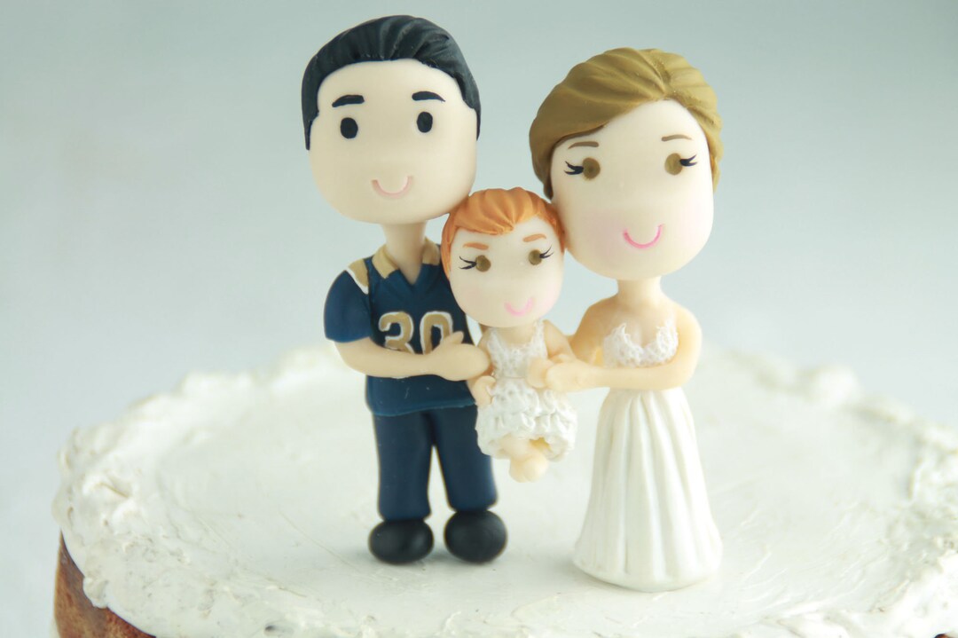 Chibi Wedding Cake Topper Anime Couple Bride and Groom Figurines ...