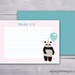 Panda Thank You Card Panda Thank You Note Printable Thank | Etsy