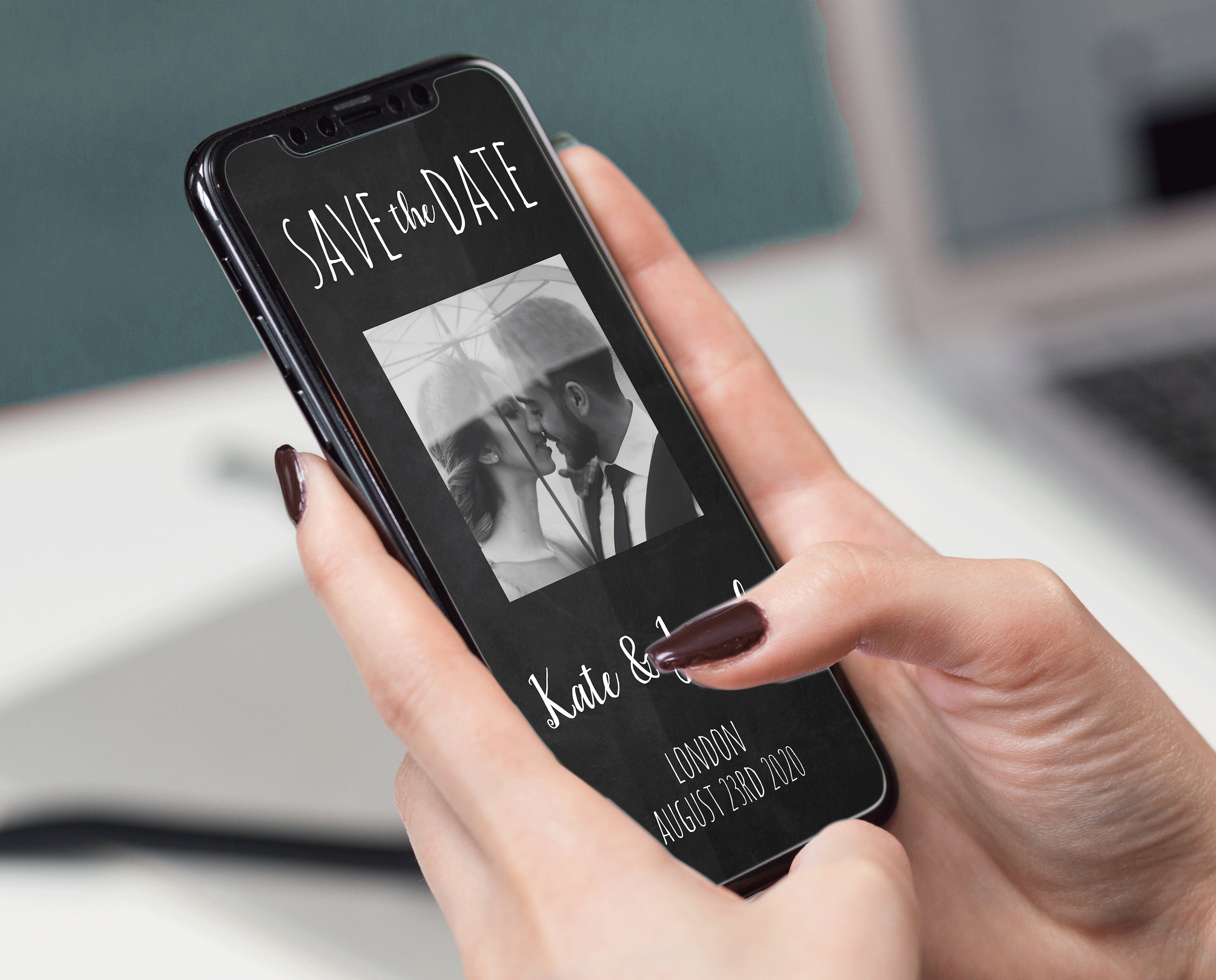 Cell Save the Date, Mobile Save the Date, iPhone Save the Date, INSTANT ...