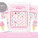 Ice Cream Bingo Game Ice Cream Party Game Printable Bingo | Etsy