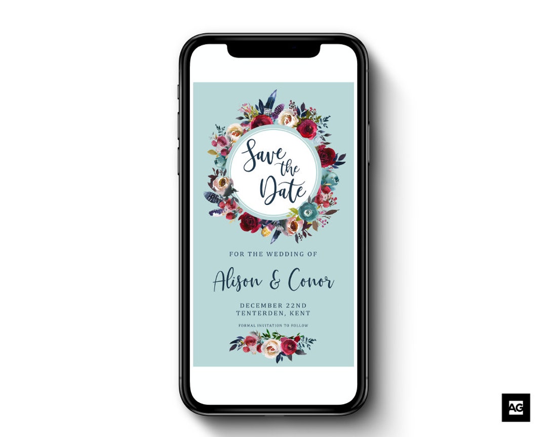 Vintage Save the Date, Electronic Save the Date, Phone Save the Date ...