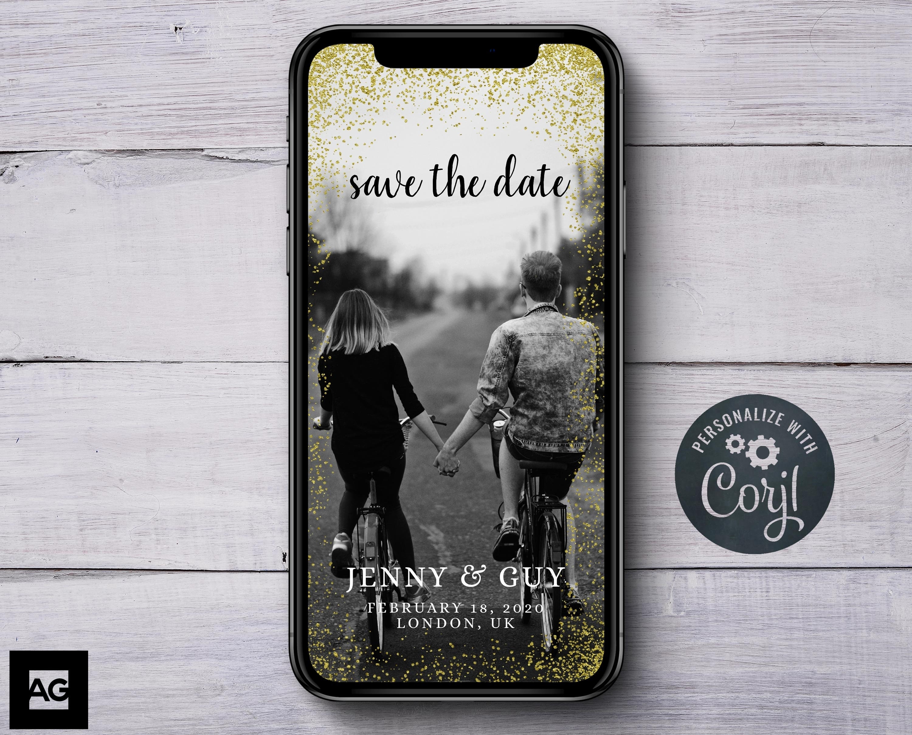Photo Save the Date Phone Save the Date Announcement Wedding - Etsy