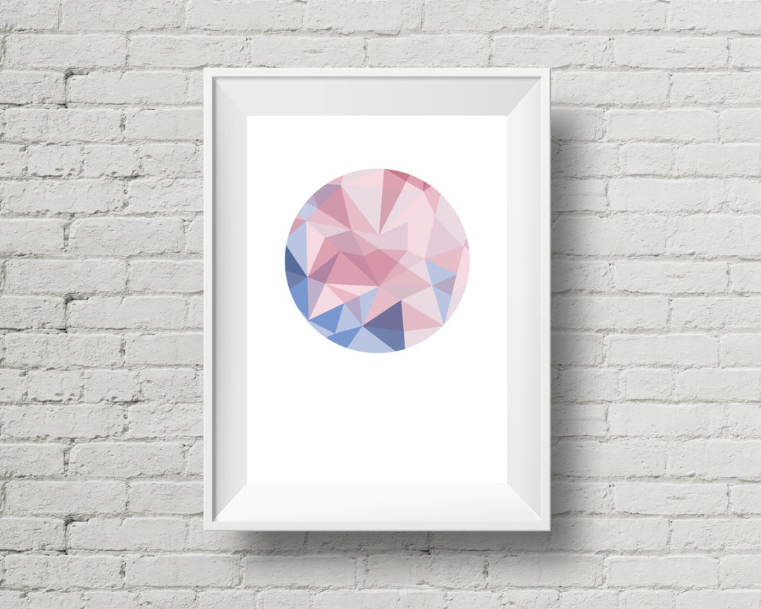 Geometric Circle Art Print, Printable Circle Print, Printable Wall Art ...