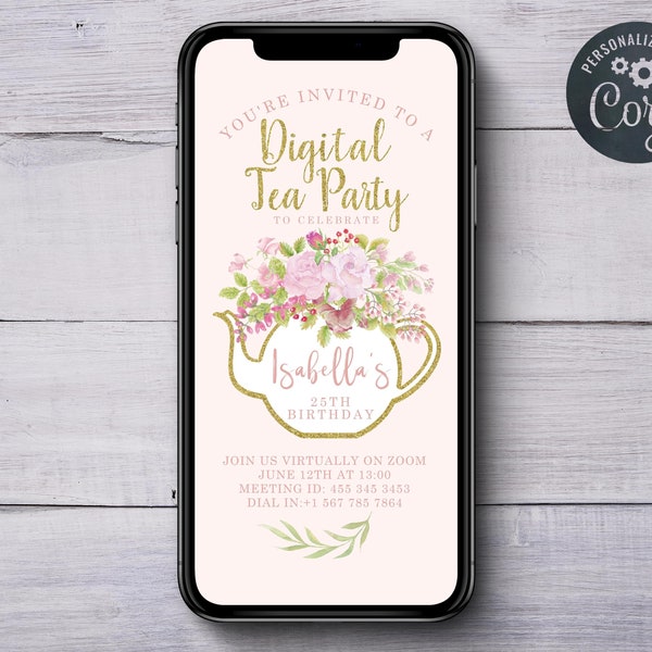 Virtual Party Invitation - Etsy