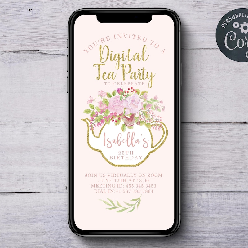 Virtual Party Invitation - Etsy