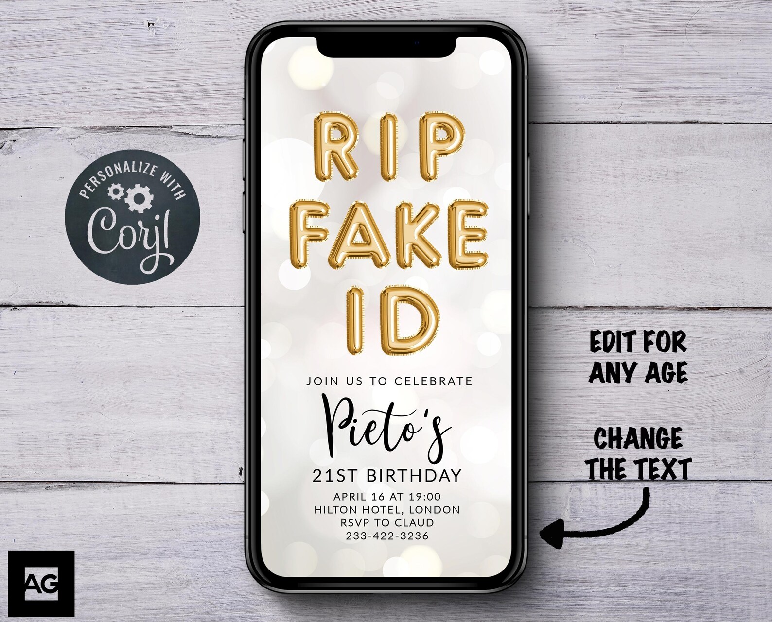 RIP Fake ID Invite 21st Birthday Invite 21st Birthday | Etsy