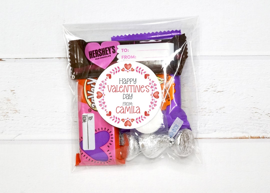 Personalized Valentines Day Stickers for Treats. Valentines Day Sticker ...