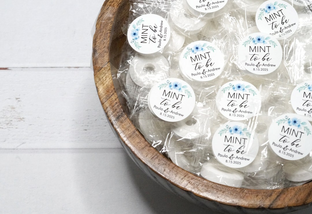 Wedding Stickers for Mints 1” Diameter Perfect for Favors, Printed ...